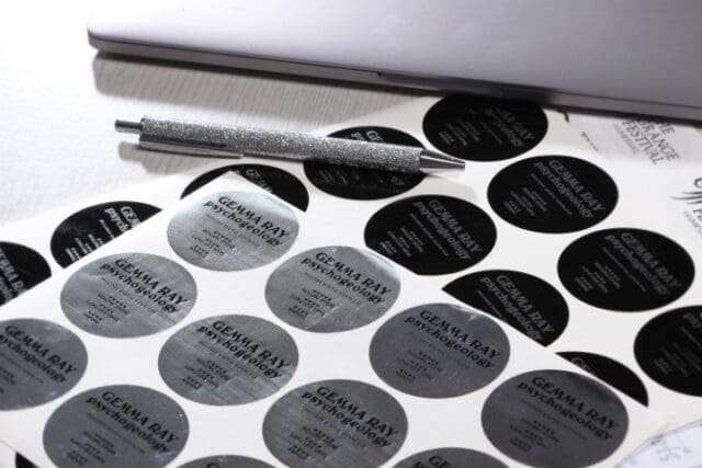 Metallic Foil Sticker Printing | Gold and Silver Foil Sticker Design