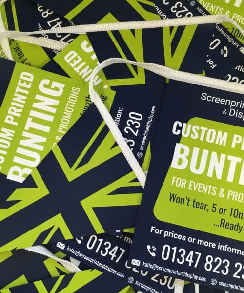 Custom Bunting Printers | Waterproof Outdoor Bunting Design