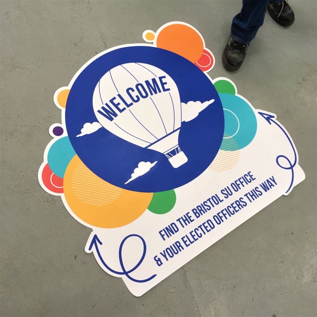 Floor Stickers Custom printed | Non-Slip Vinyl Floor Decal Printers