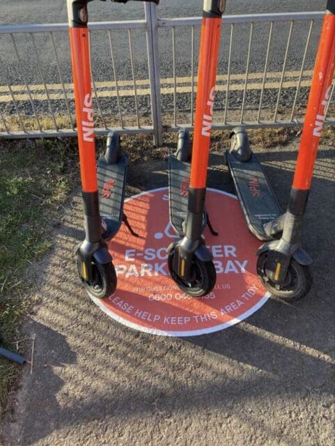 Electric Scooter Parking Stickers | Custom Floor Stickers UK