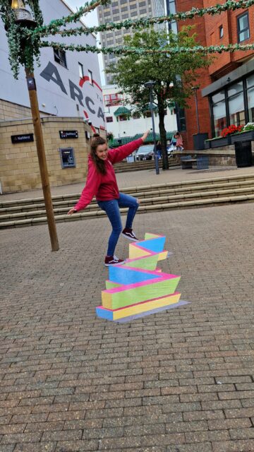 Custom Optical Illusion Decal for Experiential Marketing