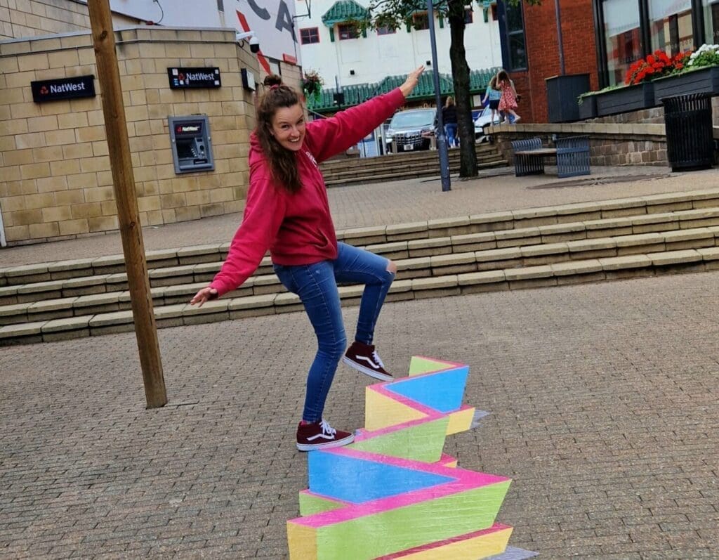 Optical Illusion Stickers and Floor Decals Custom Printed