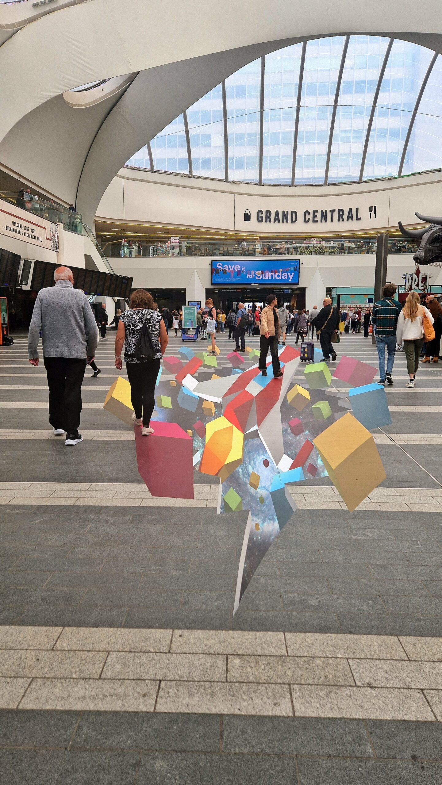 Custom Optical Illusion Decal for Experiential Marketing