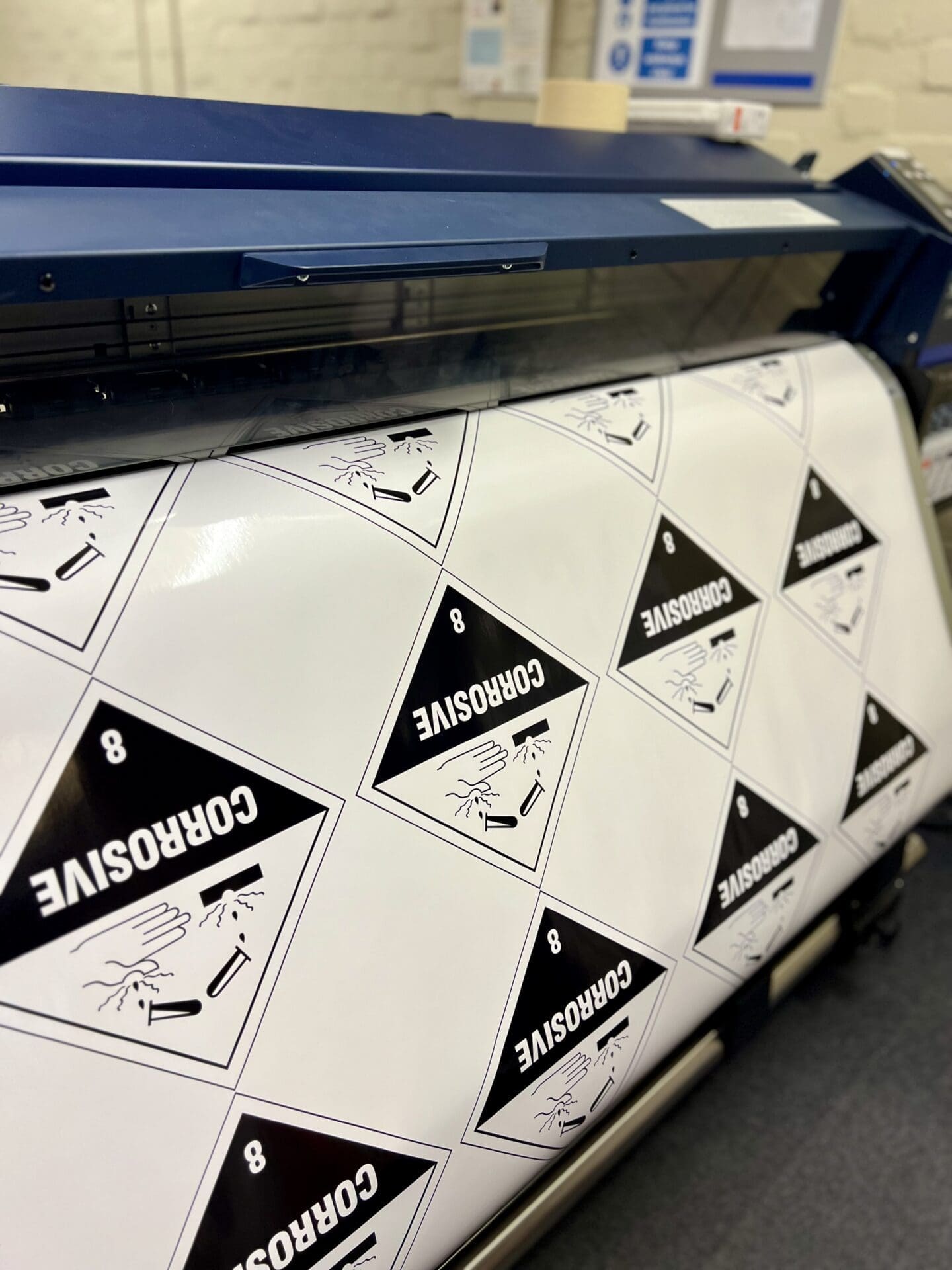 Custom Printed Hazchem Labels and GHS Compliance Labels